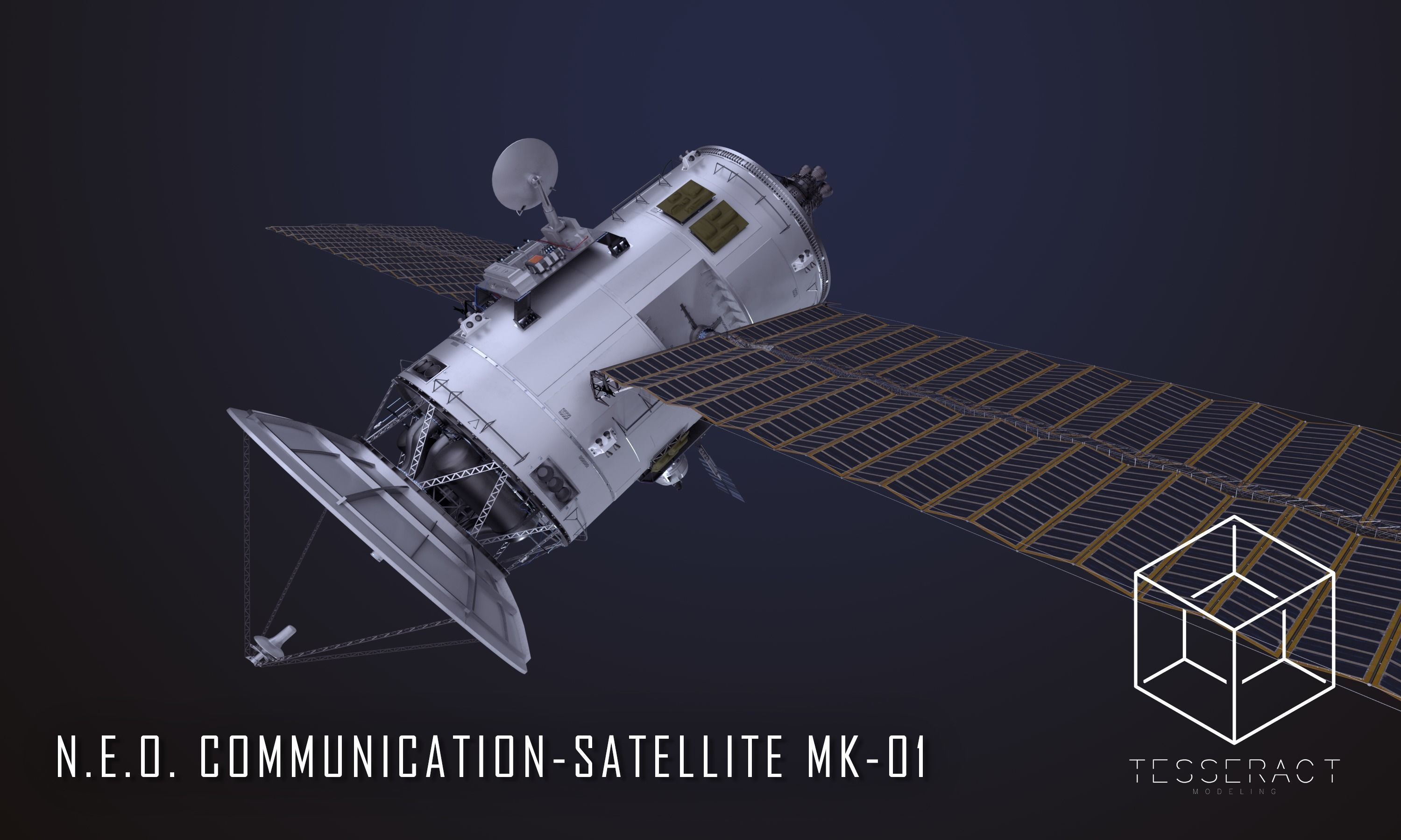 NEO Communication Satellite Mk-1 3D model | CGTrader
