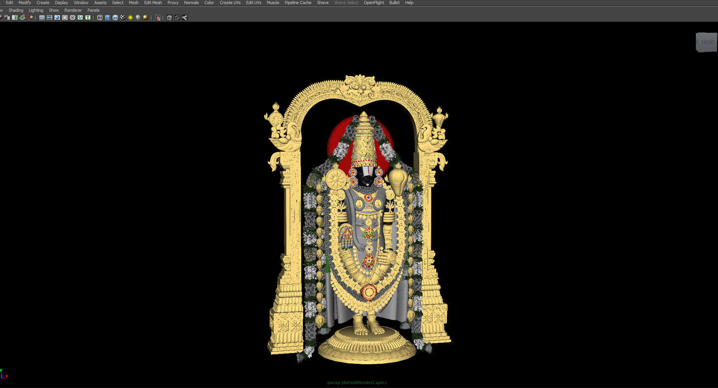 god thirupathi Venkateswara balaji 3D model | CGTrader