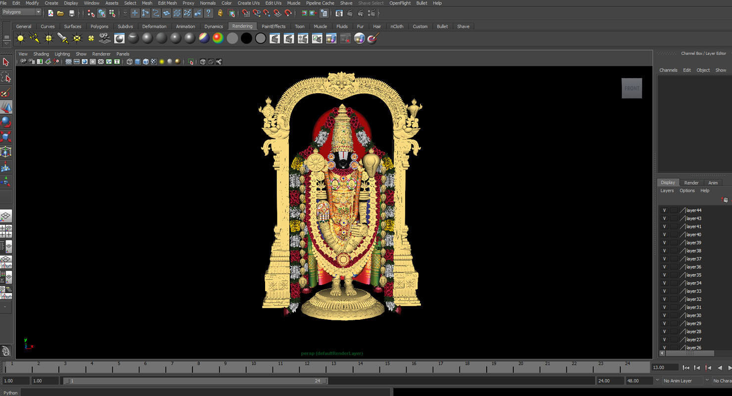 god thirupathi Venkateswara balaji 3D model | CGTrader