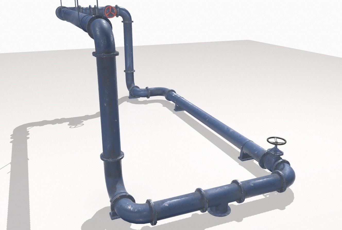 3D model Modular pipes pack 1 VR / AR / low-poly | CGTrader