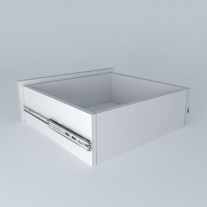 Drawer box free 3D model | CGTrader