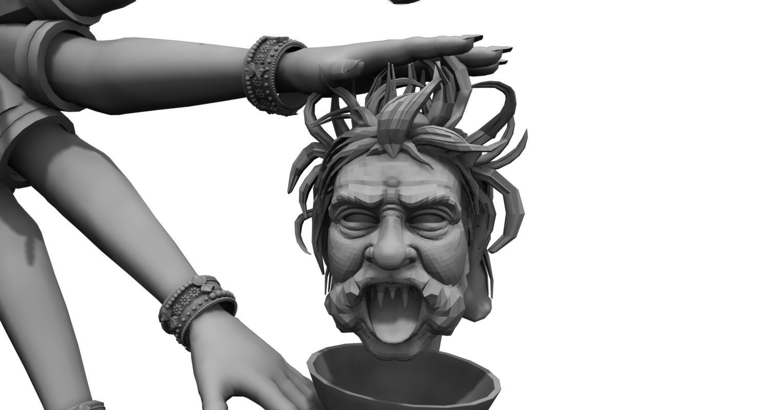 god maha kali 3d model 3D model | CGTrader