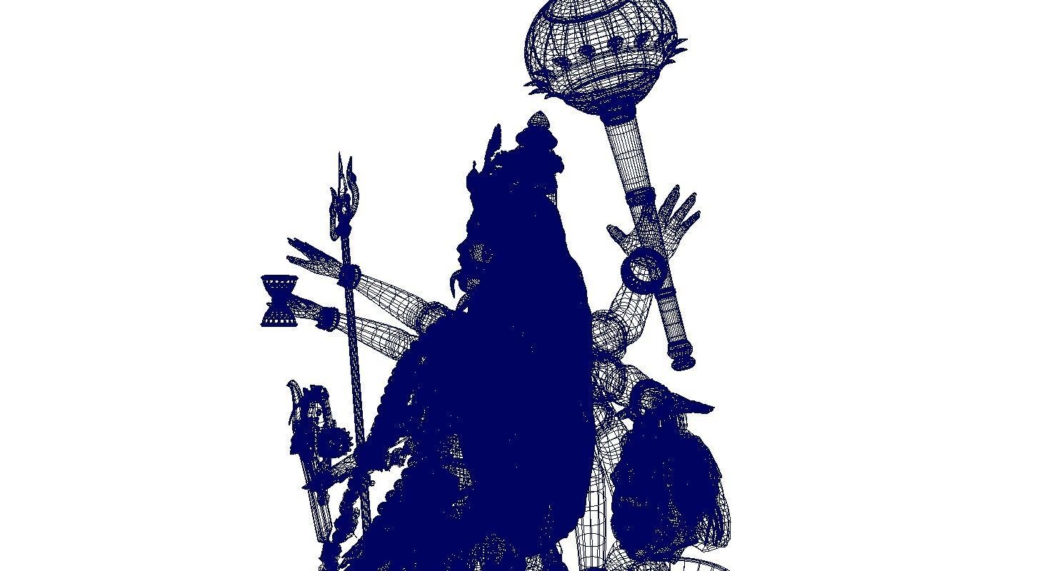 god maha kali 3d model 3D model | CGTrader