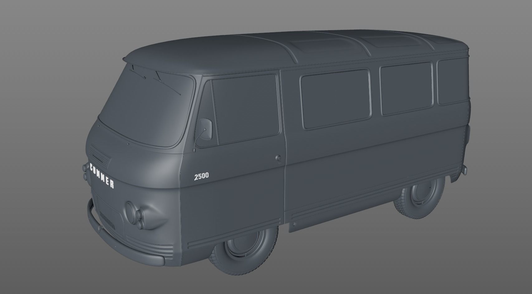 COMMER 2500 BUS 1968 3D model | CGTrader