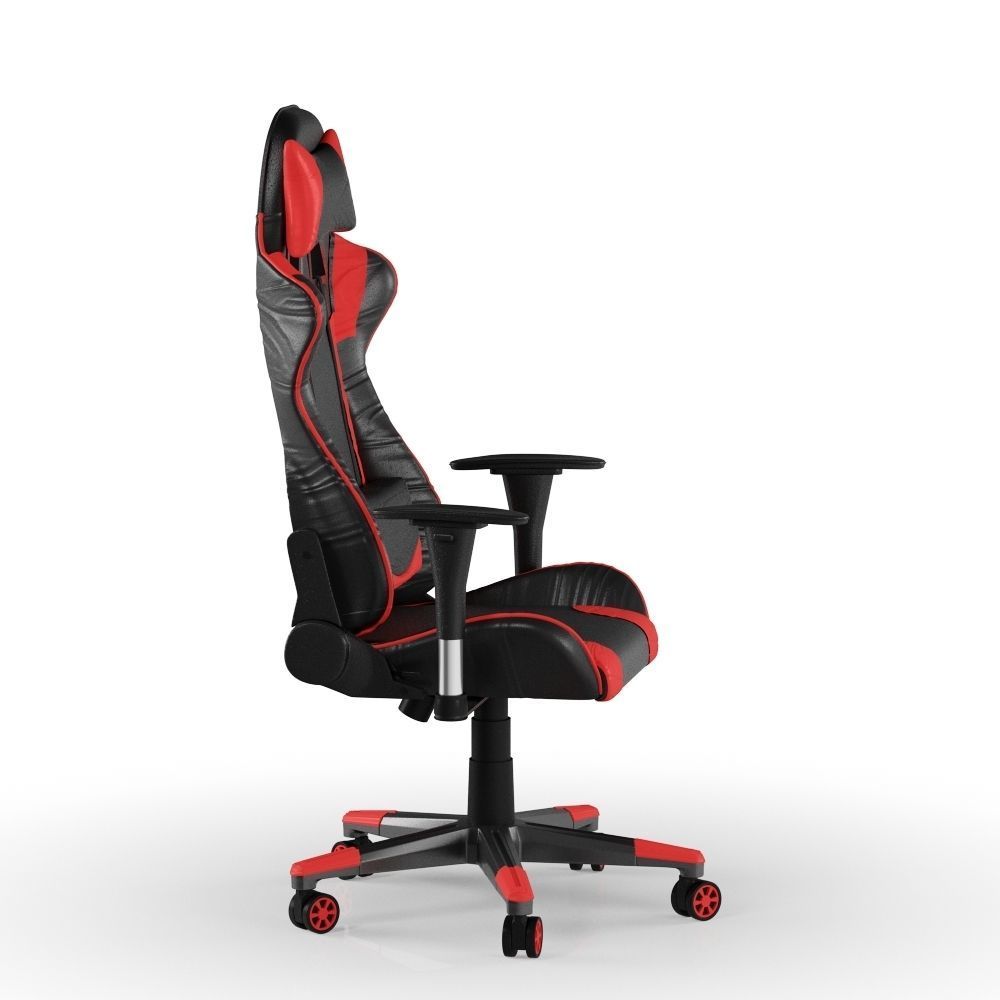 PC Gamer Chair Red 3D model | CGTrader