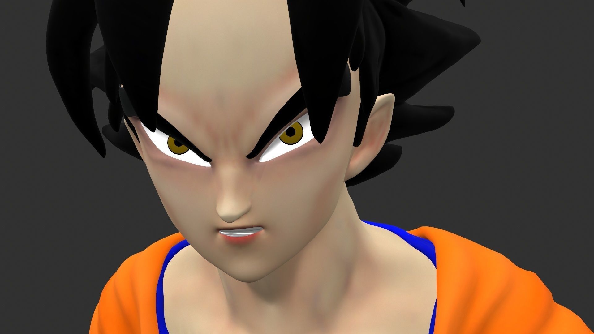 GOKU-002 Animated 3D model animated rigged | CGTrader