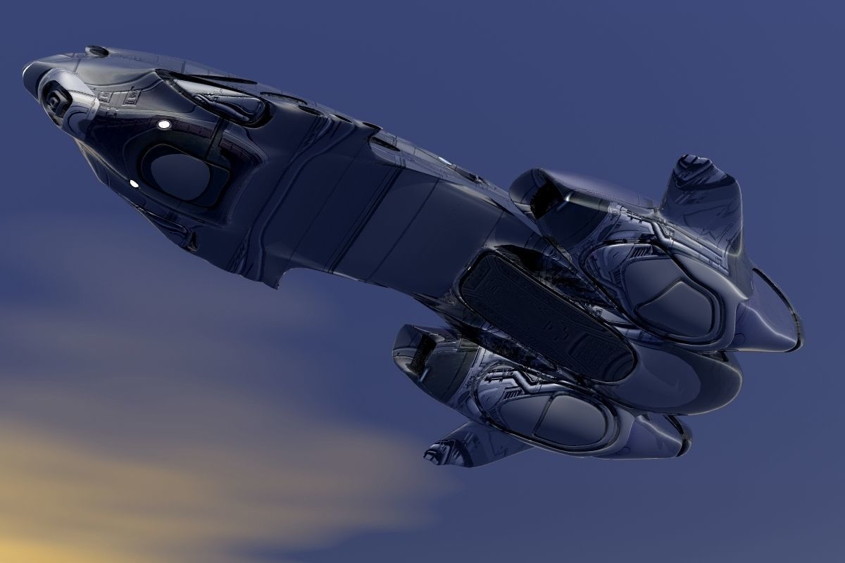 DR-755 Dropship Cargo Spaceship 3D model | CGTrader
