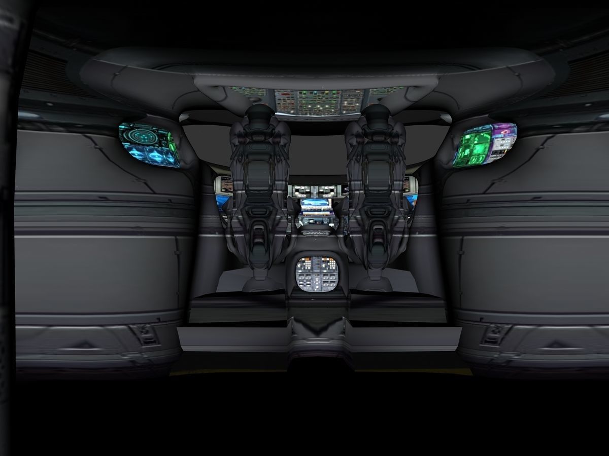 DR-755 Dropship Cargo Spaceship 3D model | CGTrader