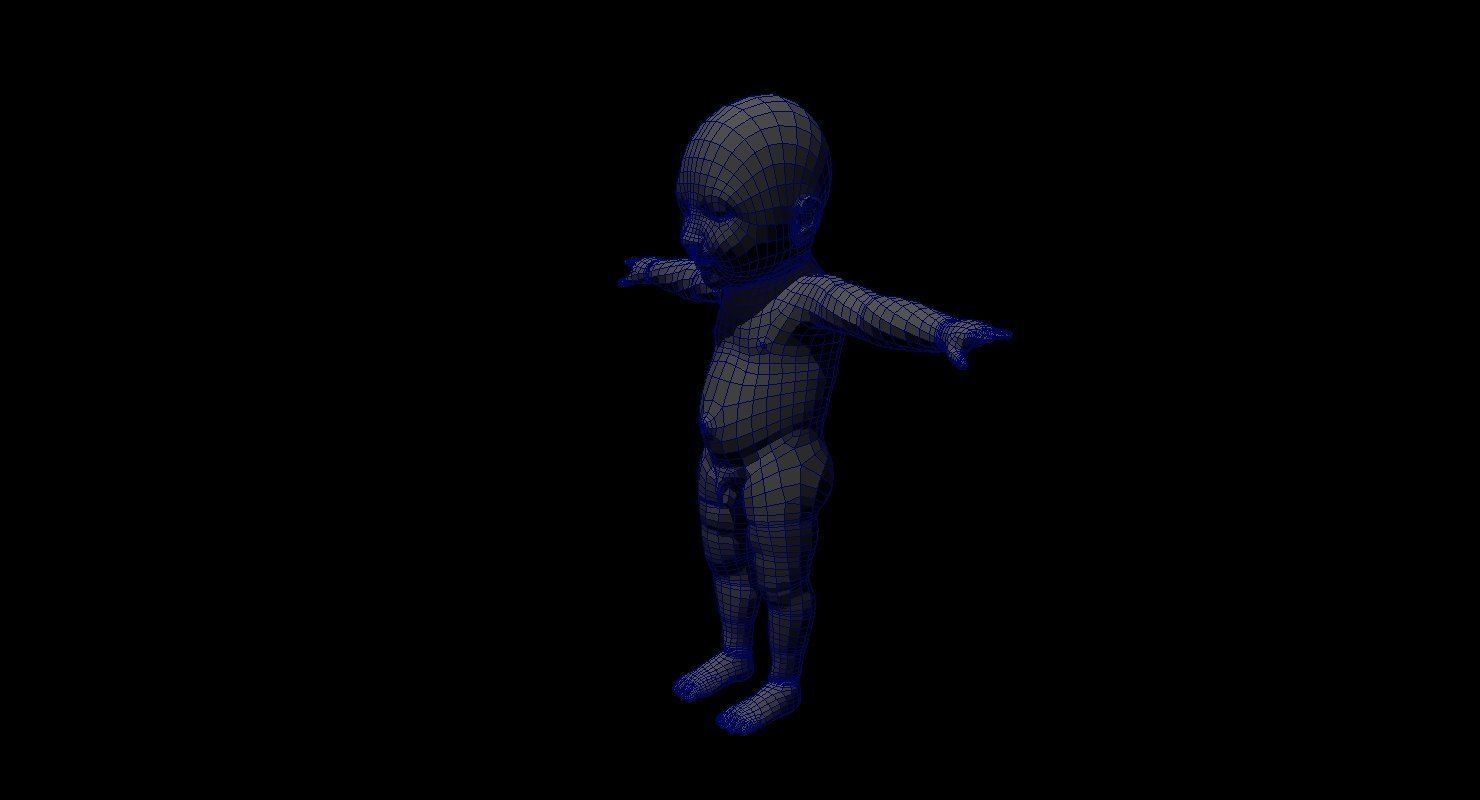 born baby 3d model 3D model | CGTrader