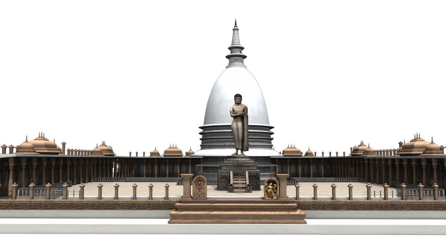 buddha temple 3D model | CGTrader