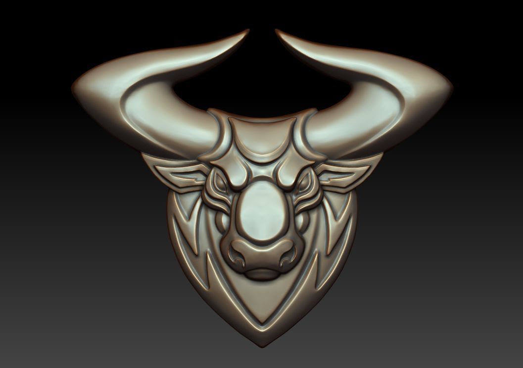 Stylized bull 3D model 3D printable | CGTrader