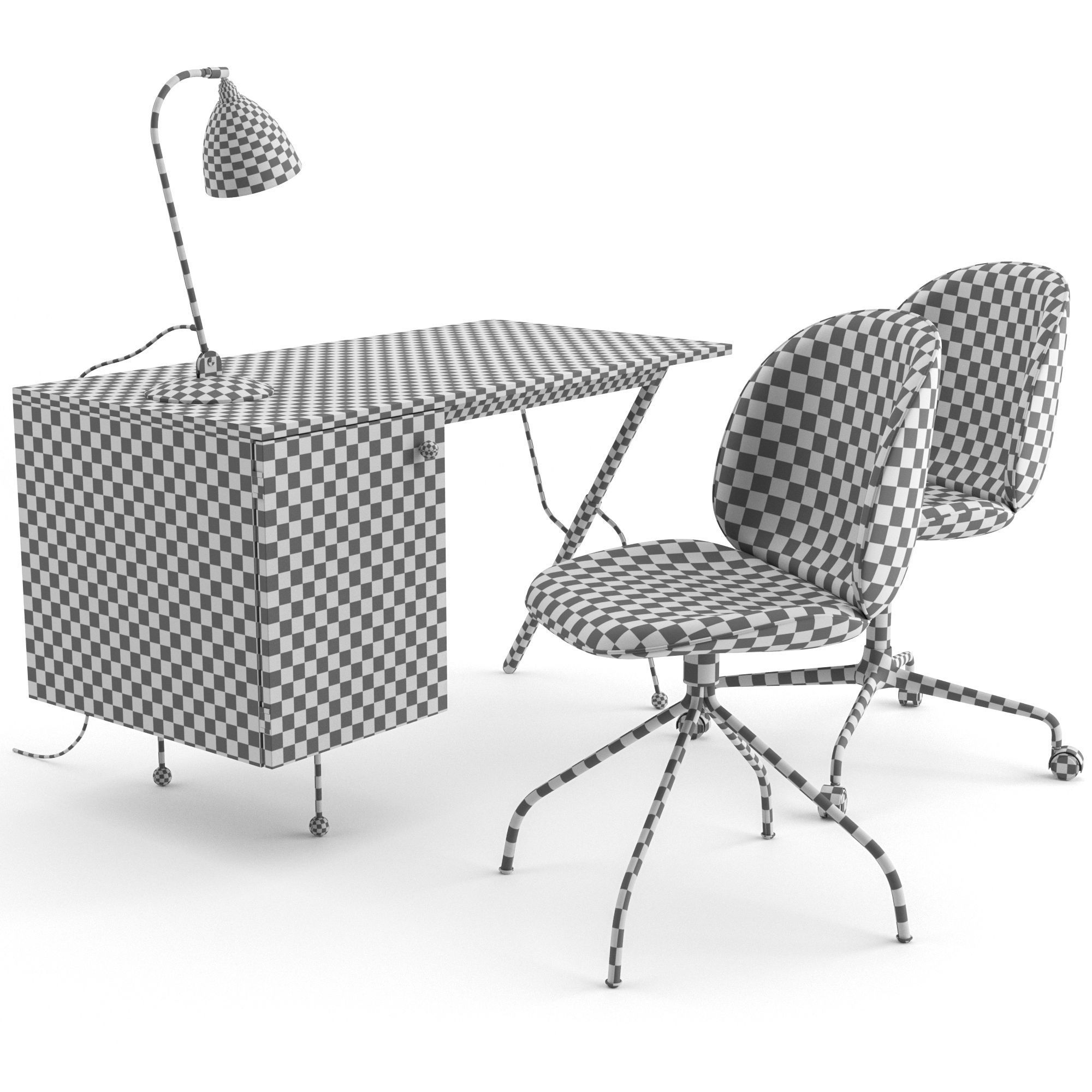 Office Set by GUBI 3D model | CGTrader