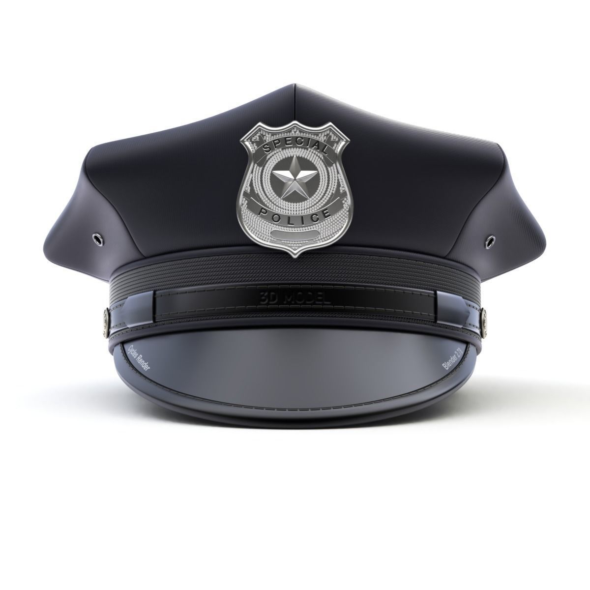 Police Cap 3D model | CGTrader