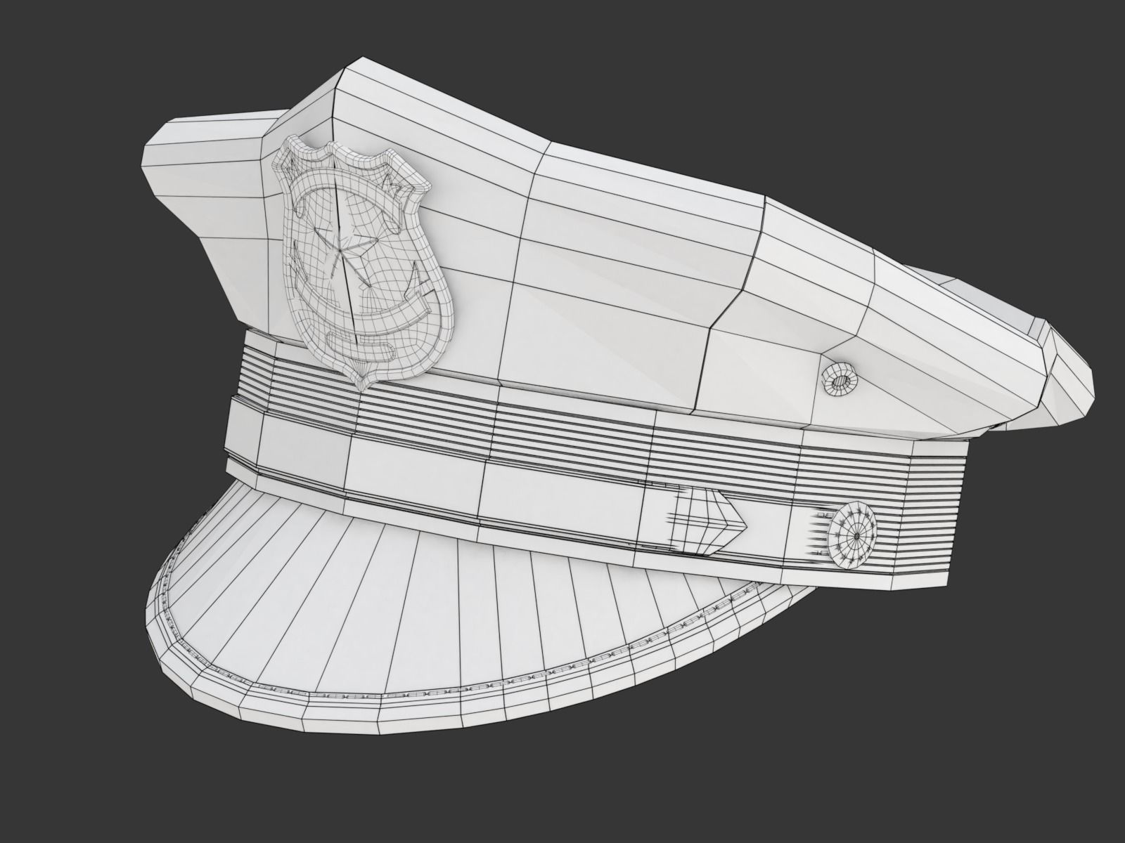 Police Cap 3D model | CGTrader