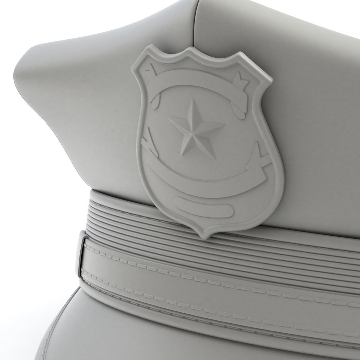 Police Cap 3D model | CGTrader