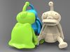 mordelon cartoon character wearing cape 3D model | CGTrader