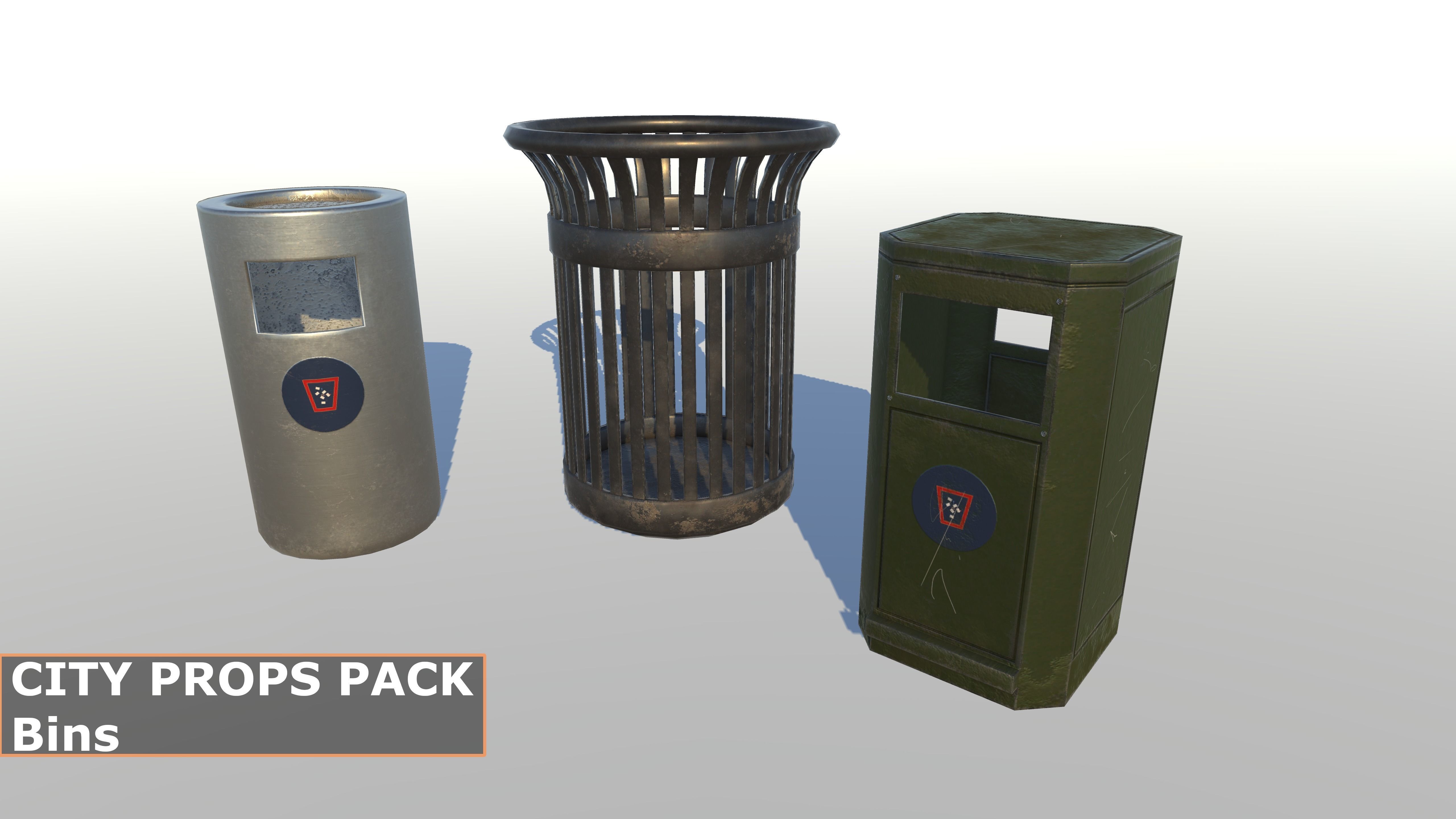 City Props Bundle - Game Ready free VR / AR / low-poly 3D model | CGTrader