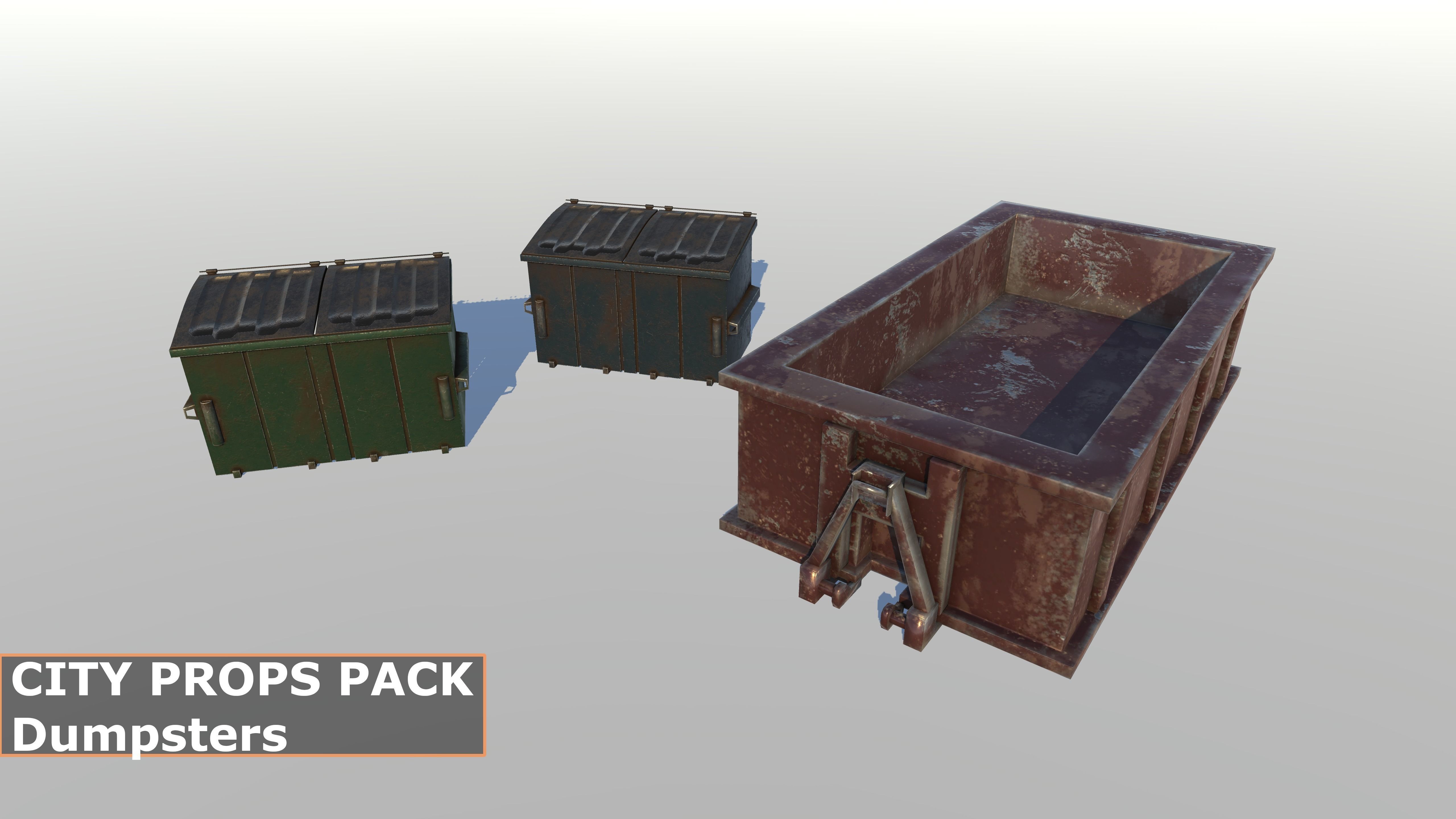 City Props Bundle - Game Ready free VR / AR / low-poly 3D model | CGTrader