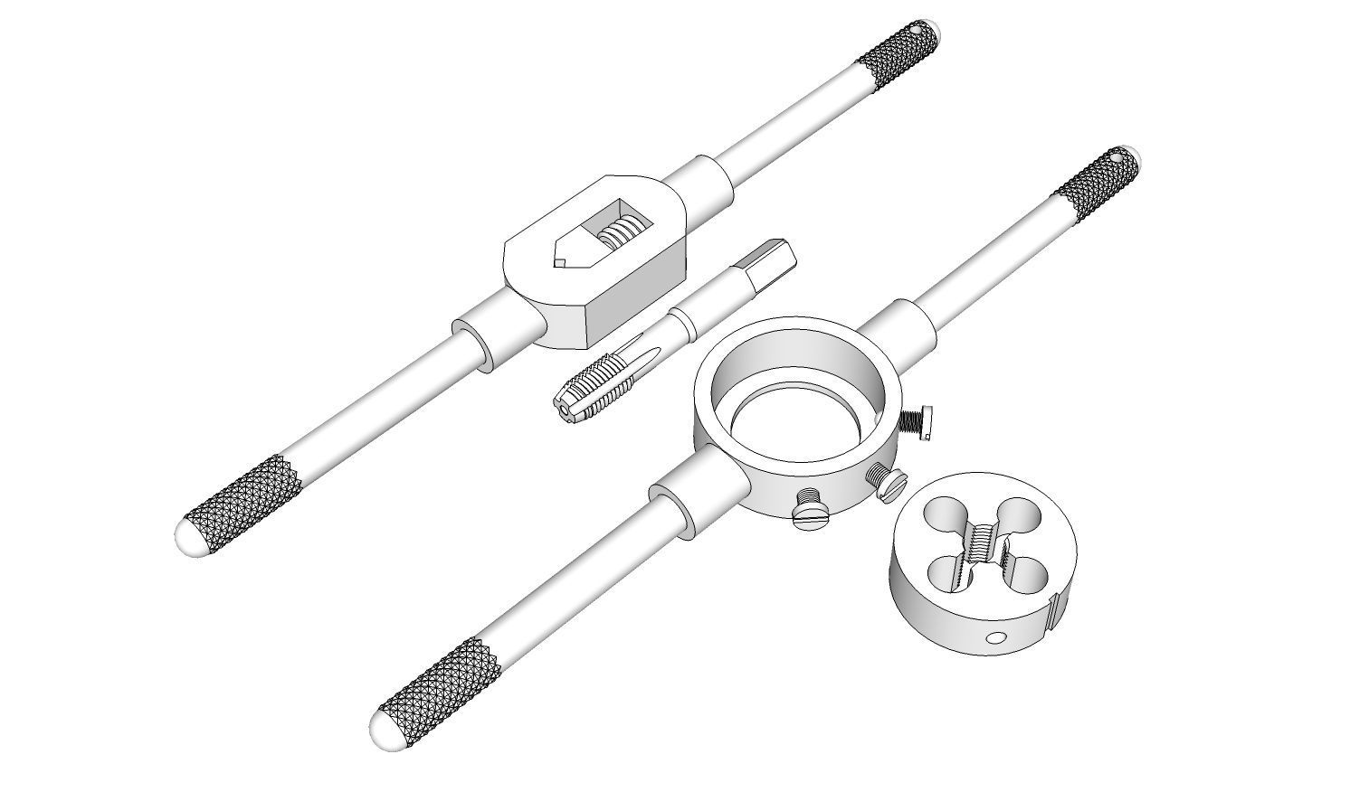 Threading Tap 3D model | CGTrader