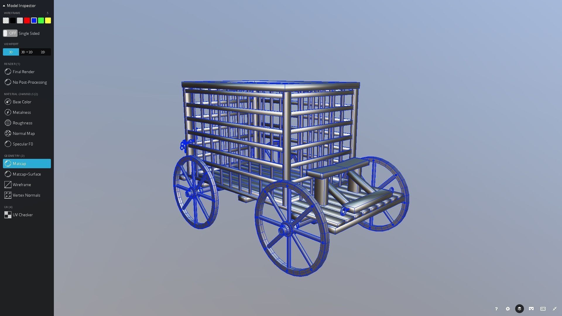 3D model Medieval Prison Cart Prop VR / AR / low-poly | CGTrader