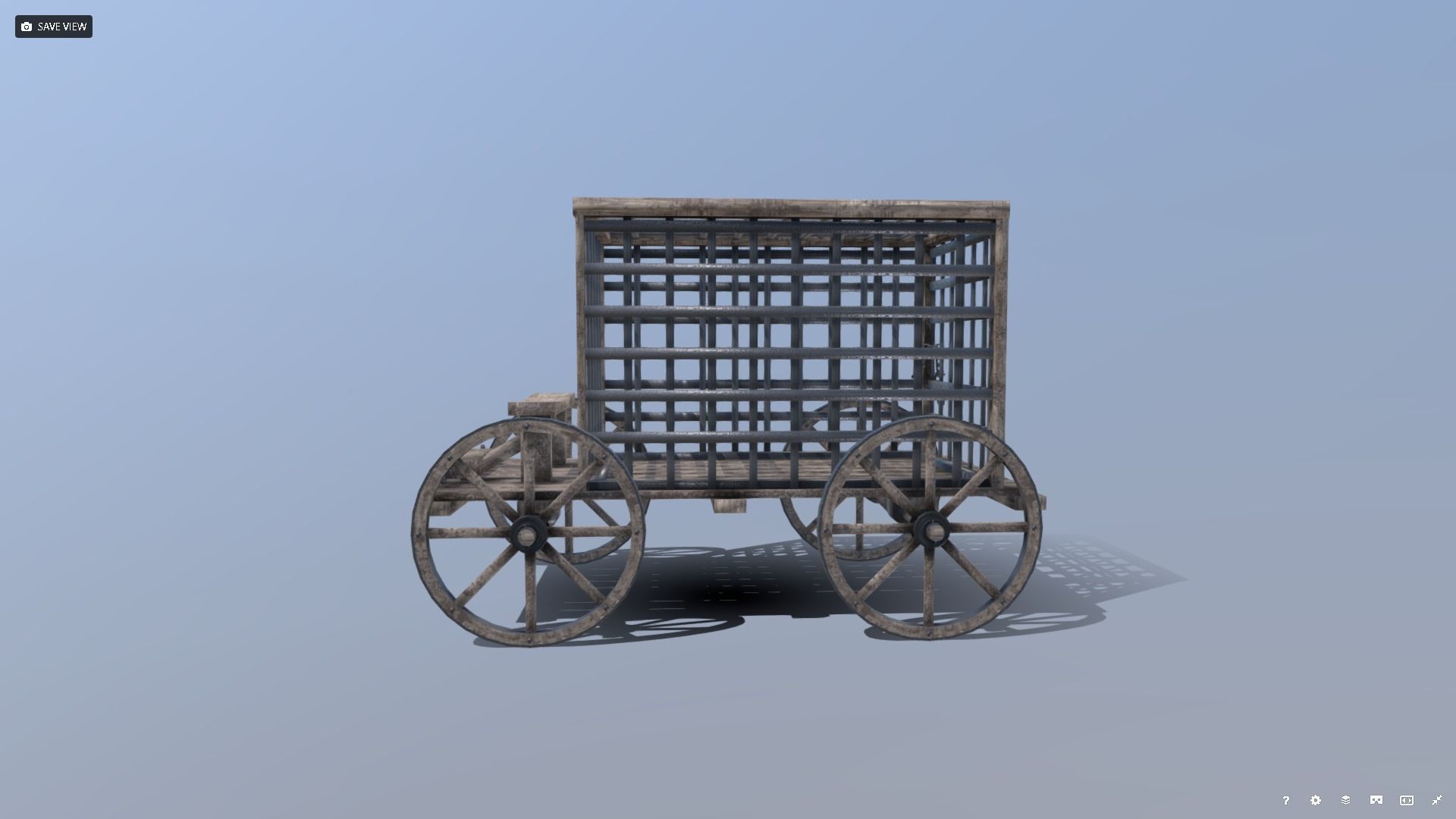 3D model Medieval Prison Cart Prop VR / AR / low-poly | CGTrader