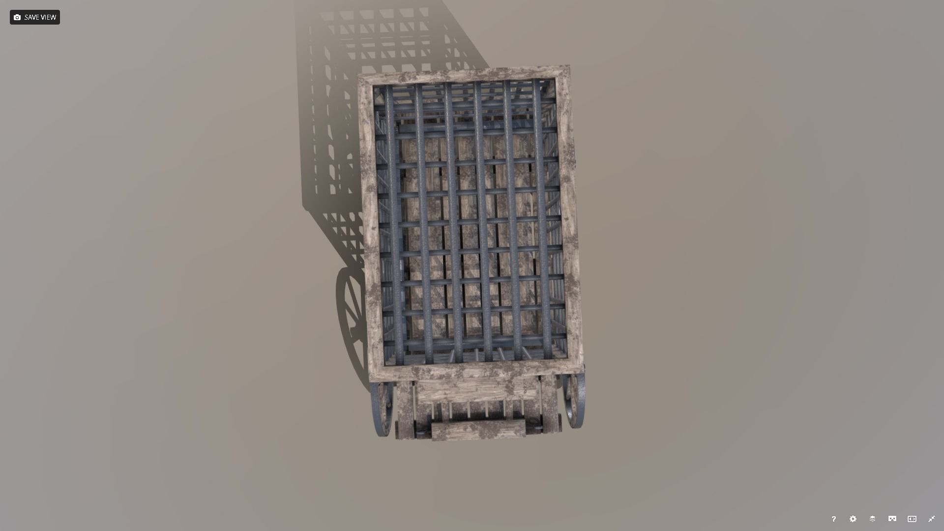 3D model Medieval Prison Cart Prop VR / AR / low-poly | CGTrader