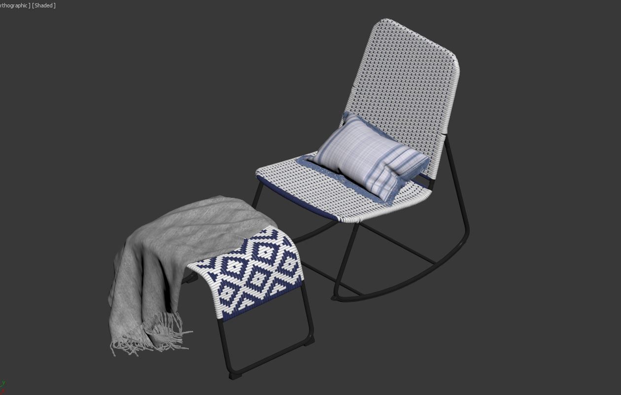 Armchair - Overallt Version 2 - chair outdoor furniture 3D model | CGTrader