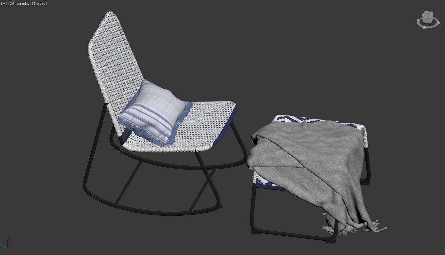 Armchair - Overallt Version 2 - chair outdoor furniture 3D model | CGTrader