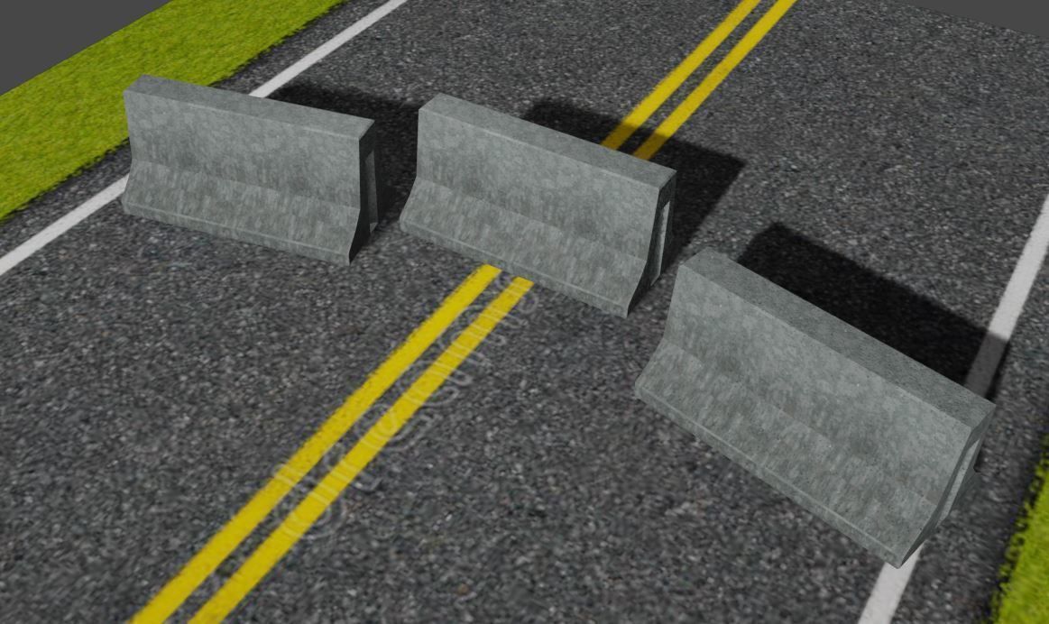 Concrete Road Block Sample free VR / AR / low-poly 3D model | CGTrader