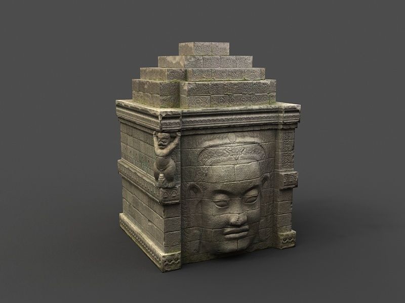 3D model Angkor Wat Games res model 02 VR / AR / low-poly | CGTrader