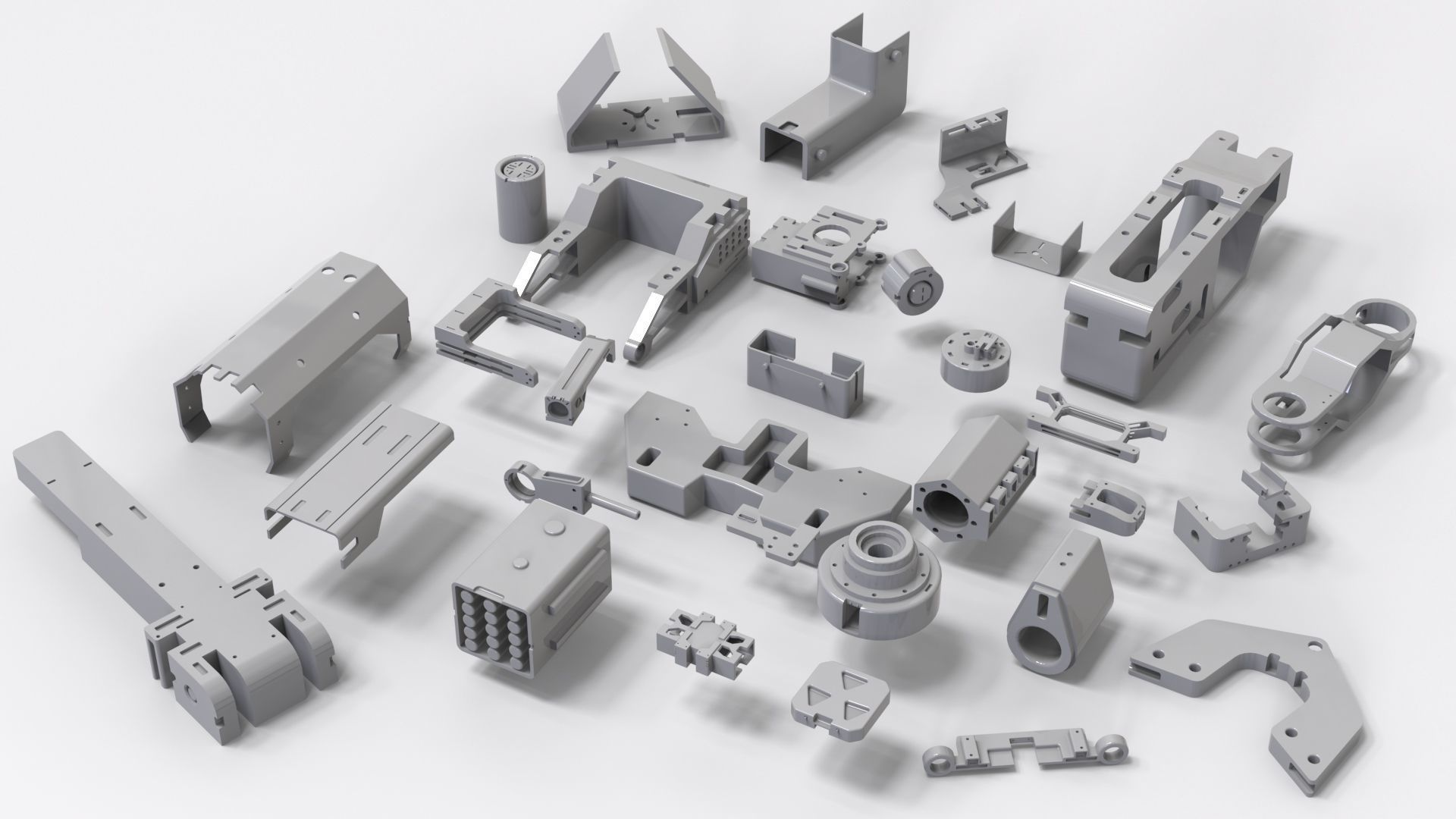 kITBASH VOL 2 mechanical mini pack 3D model | CGTrader