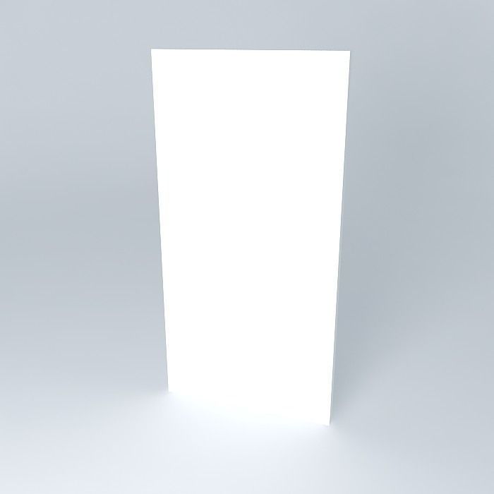 8 X 4 PANEL sheet of paper free 3D model | CGTrader