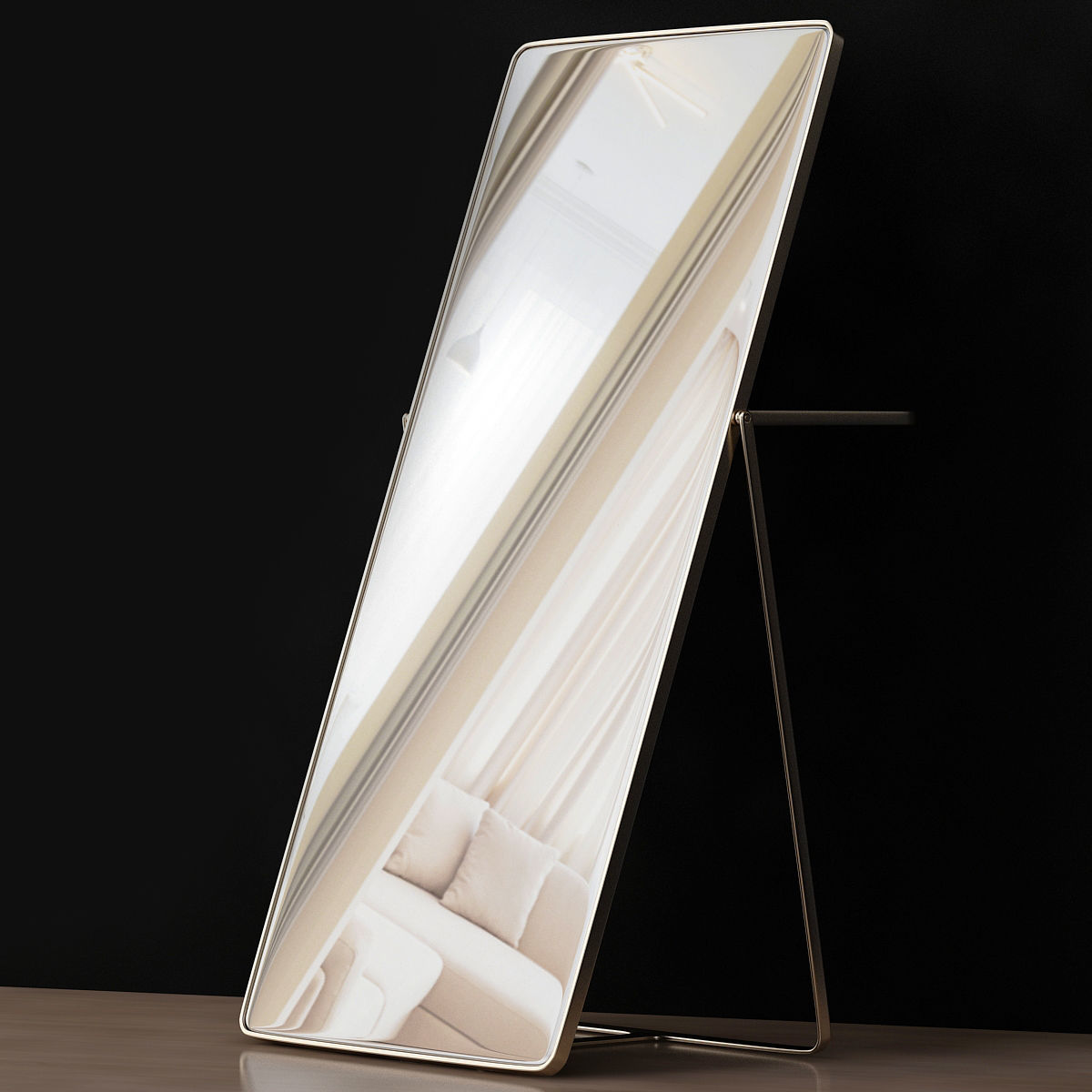 3D model Mirrors collection low poly 3d model rope mirror VR / AR / low ...