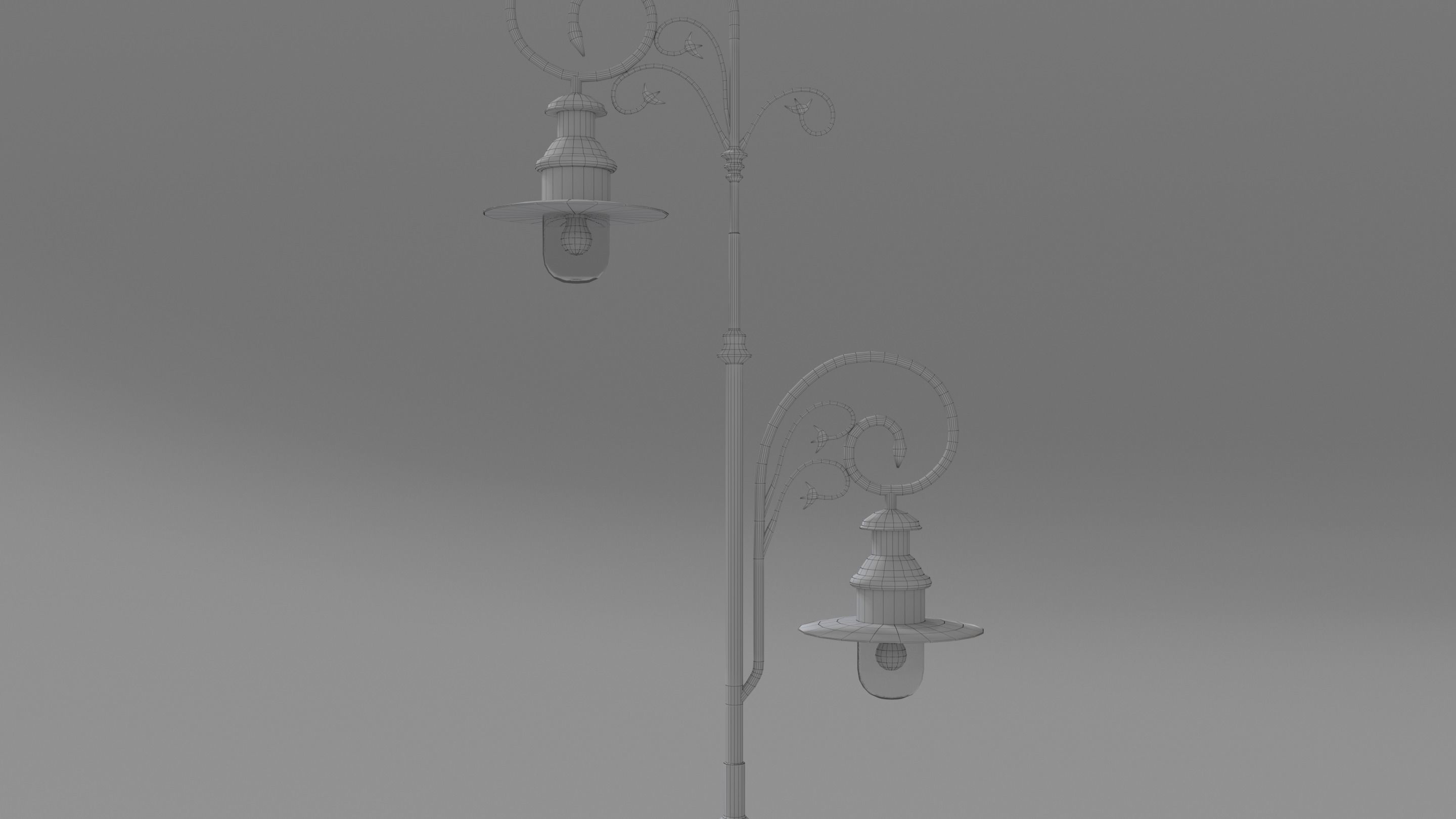 3D model Antique lamp post VR / AR / low-poly | CGTrader
