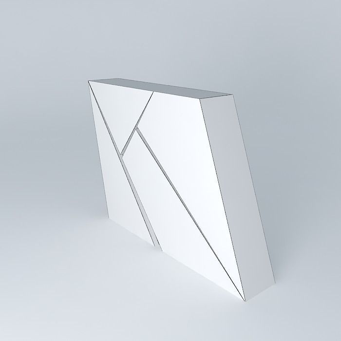 SLANTED WALL free 3D model | CGTrader