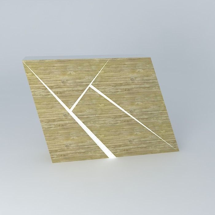 SLANTED WALL free 3D model | CGTrader
