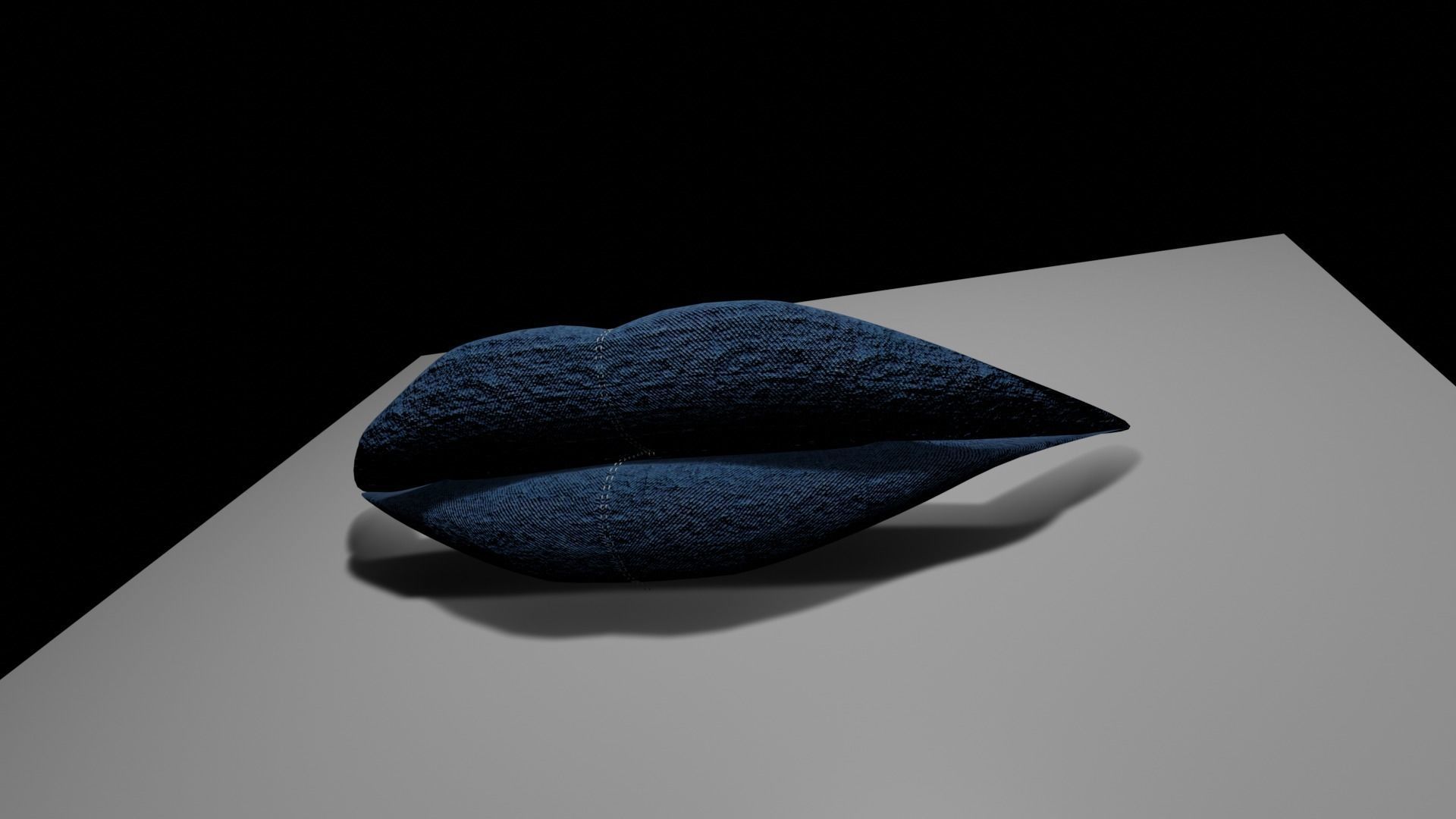 Denim Lips 3D model | CGTrader