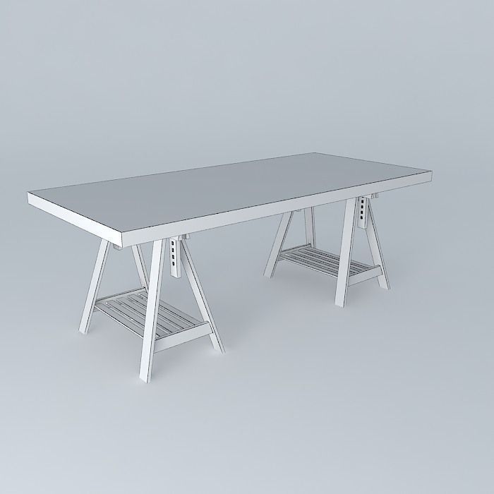 Work table free 3D model | CGTrader