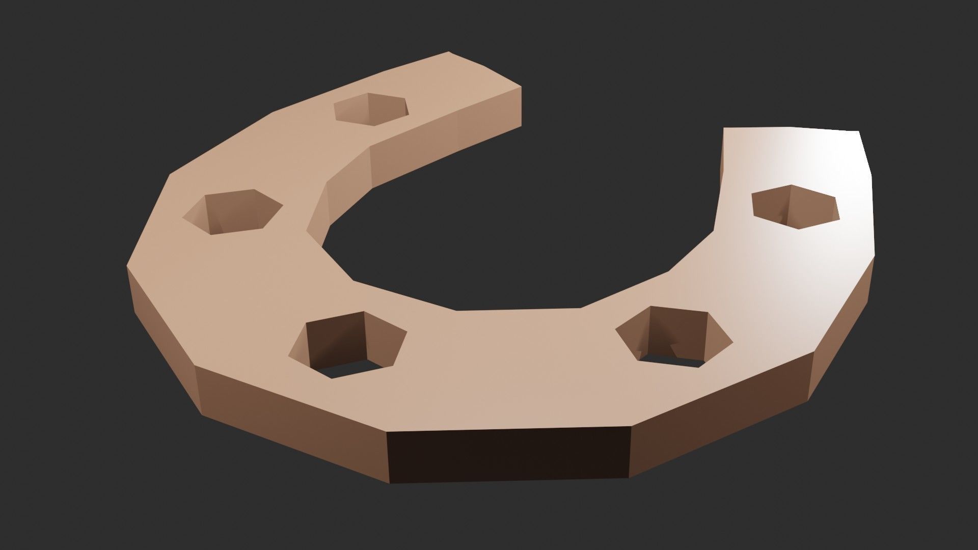 3D model Low poly Horseshoe VR / AR / low-poly | CGTrader