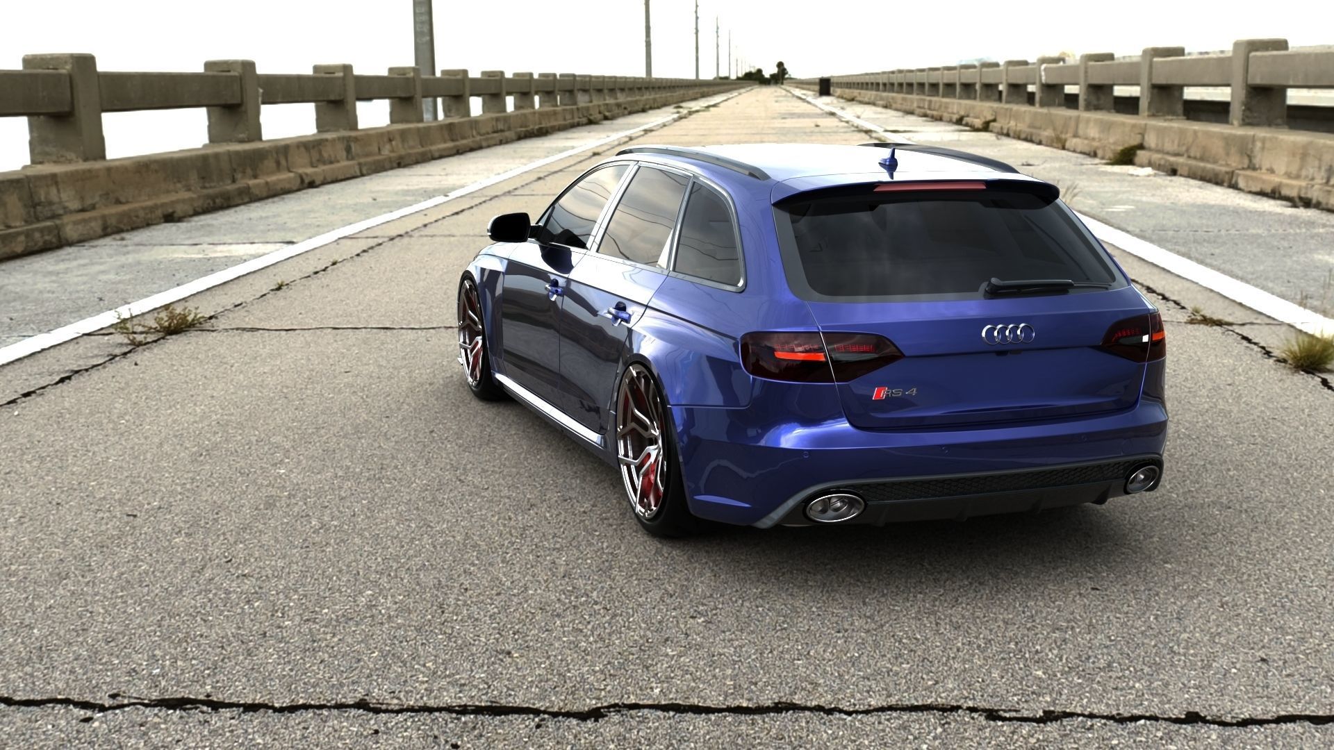 3D model Audi RS4 Avant 2013 3D model Modified VR / AR / low-poly ...