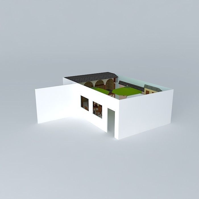 Oktoberfest house with roof free 3D model | CGTrader