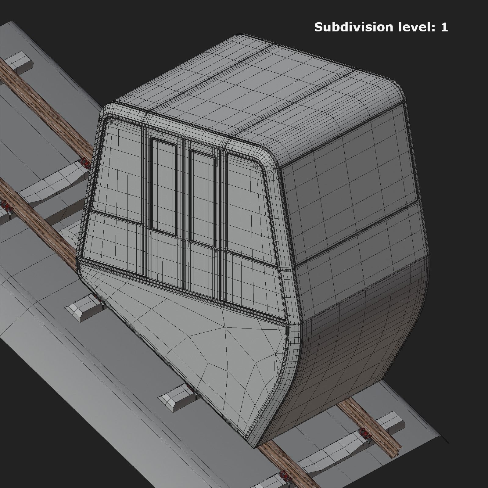 Inclined lift - funicular 3D model | CGTrader