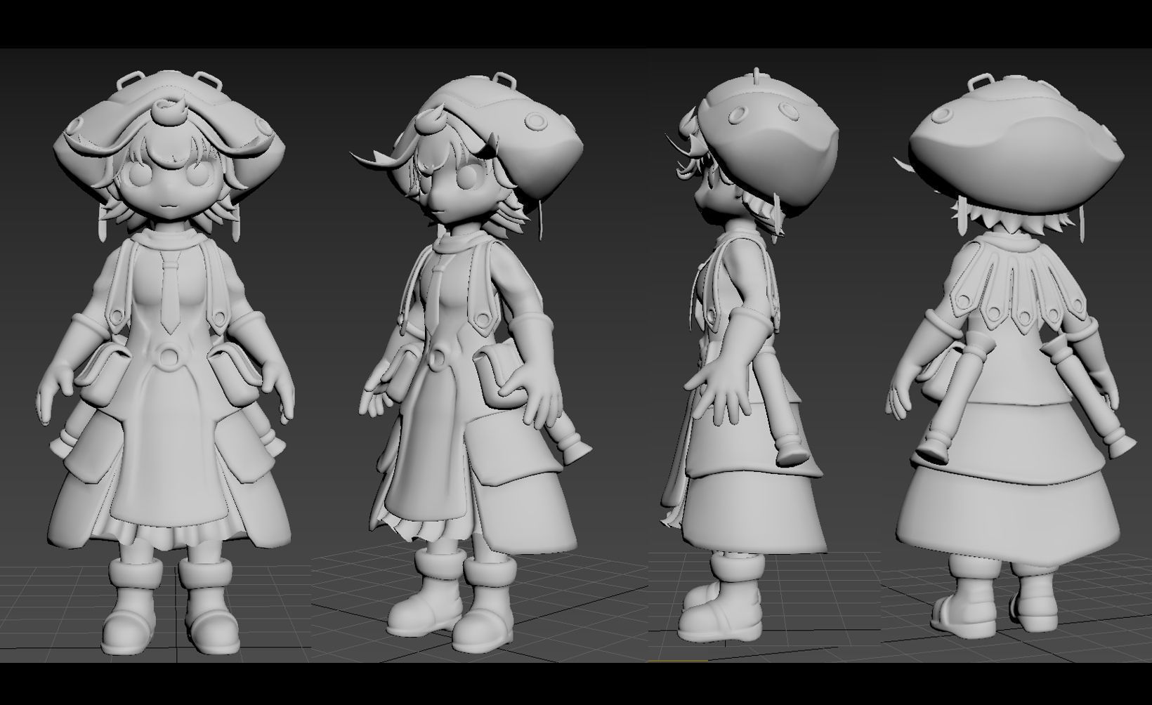 Prushka Manga Made in Abyss 3D model rigged | CGTrader