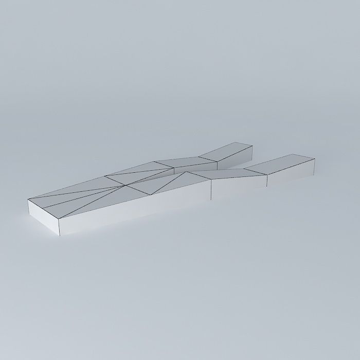 Runway wooden plank free 3D model | CGTrader