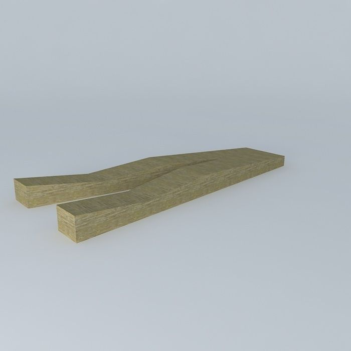 Runway wooden plank free 3D model | CGTrader