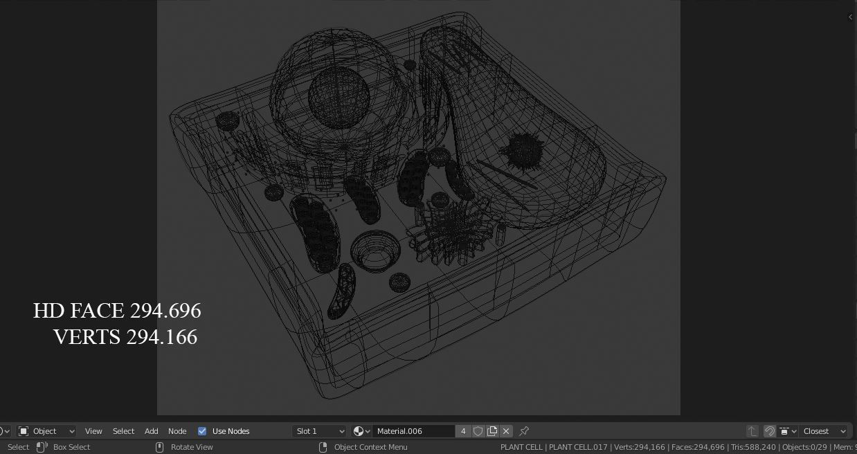3D model PLANT CELL VR / AR / low-poly | CGTrader