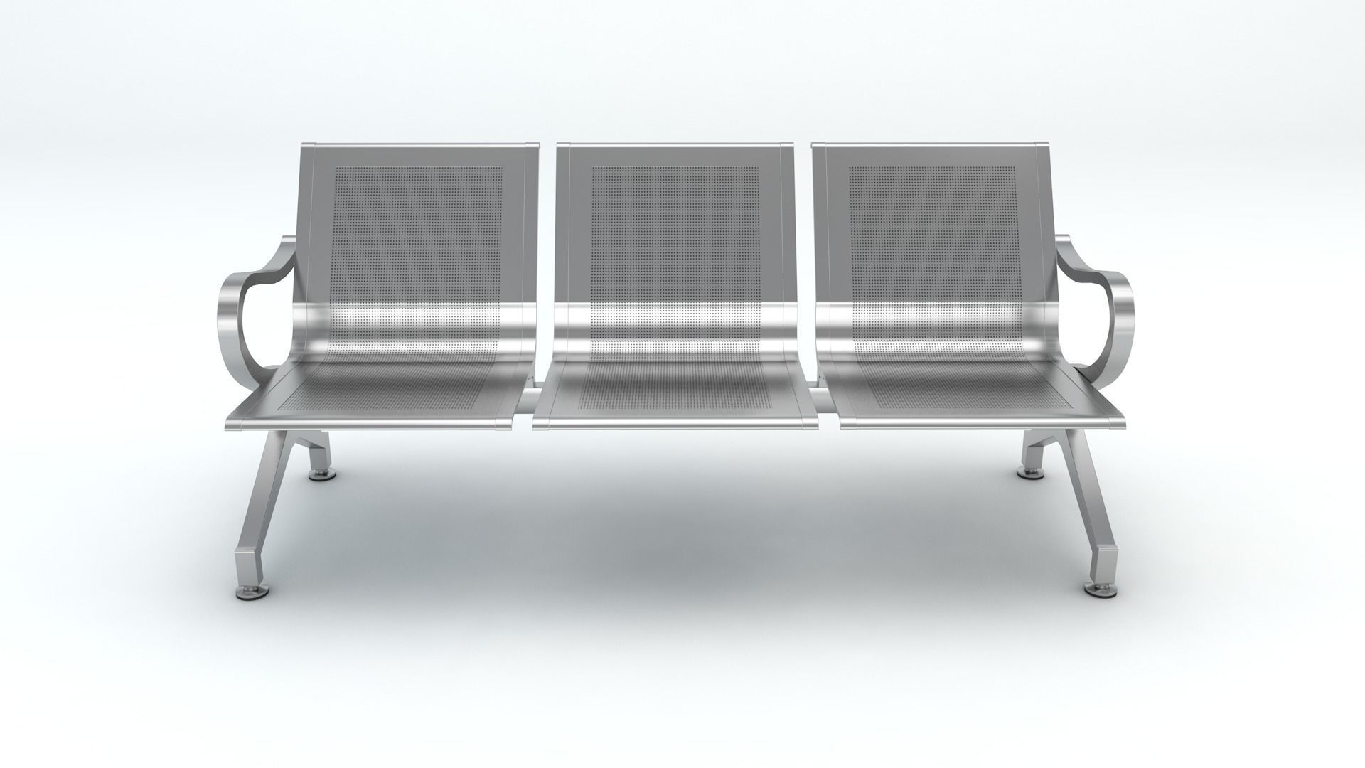 Three Set Waiting Chairs 3D Model 3D model 3D model | CGTrader