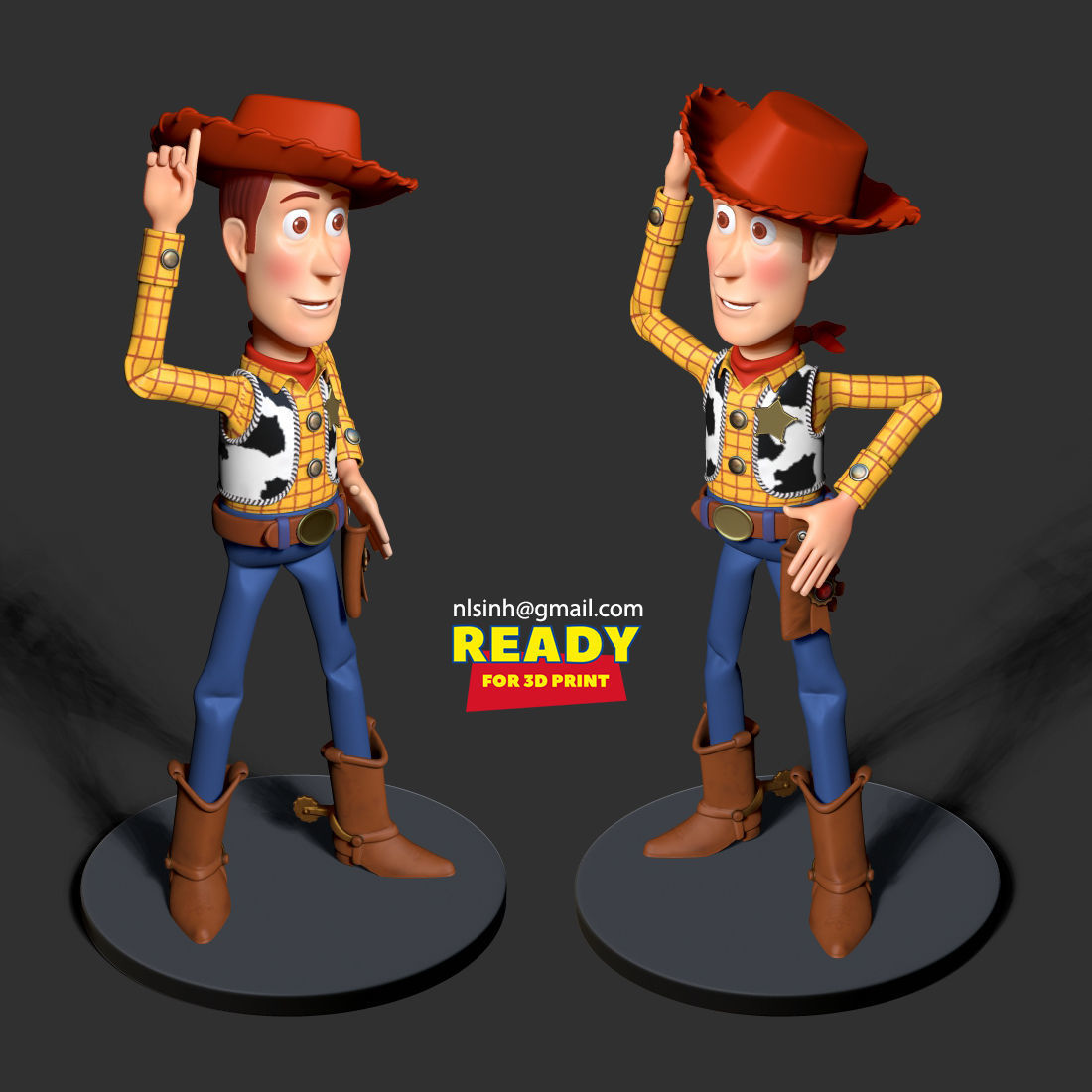 Woody - Toy Story Fanart 3D model 3D printable | CGTrader