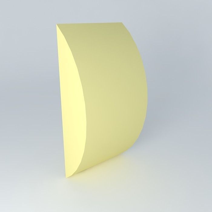 Gold curve bar panel free 3D model | CGTrader