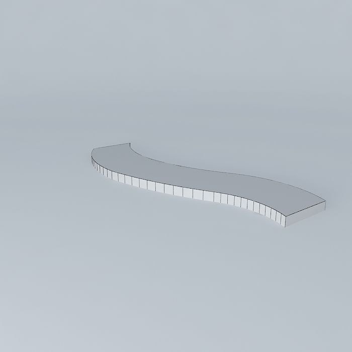 Curve runway free 3D model | CGTrader